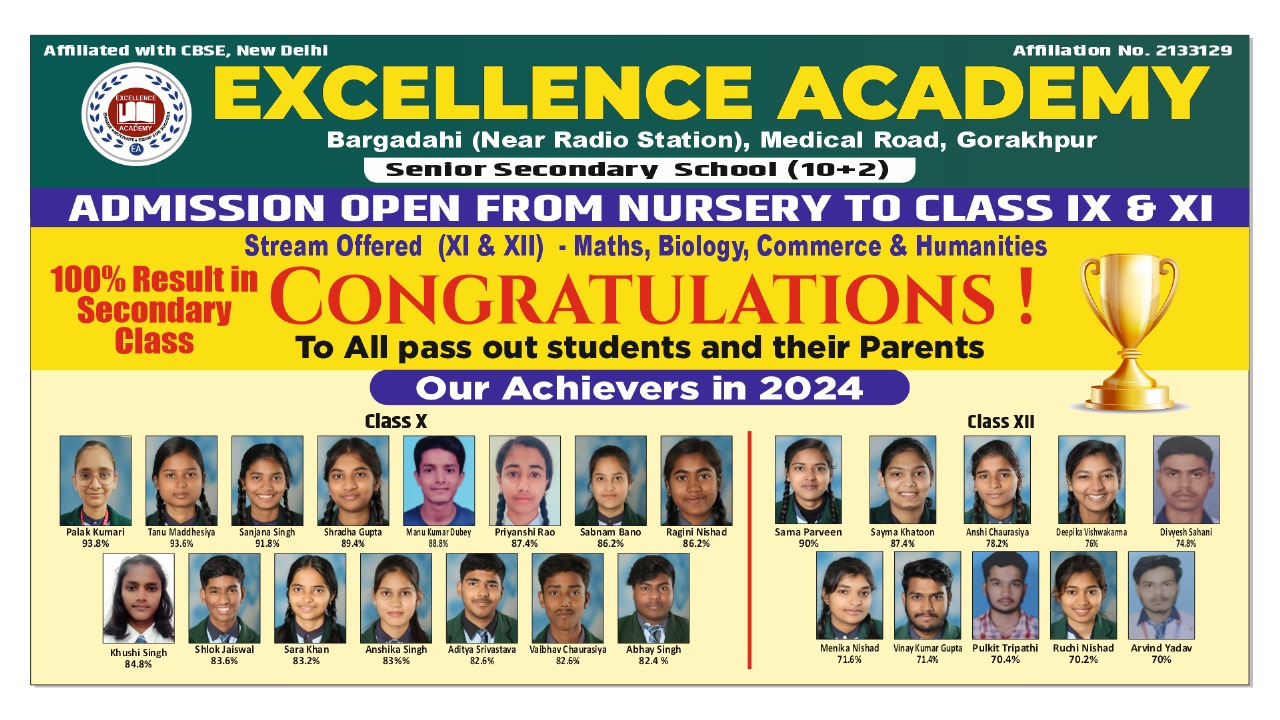 Congratulation ! to all Board Exam pass out students of Excellence ...